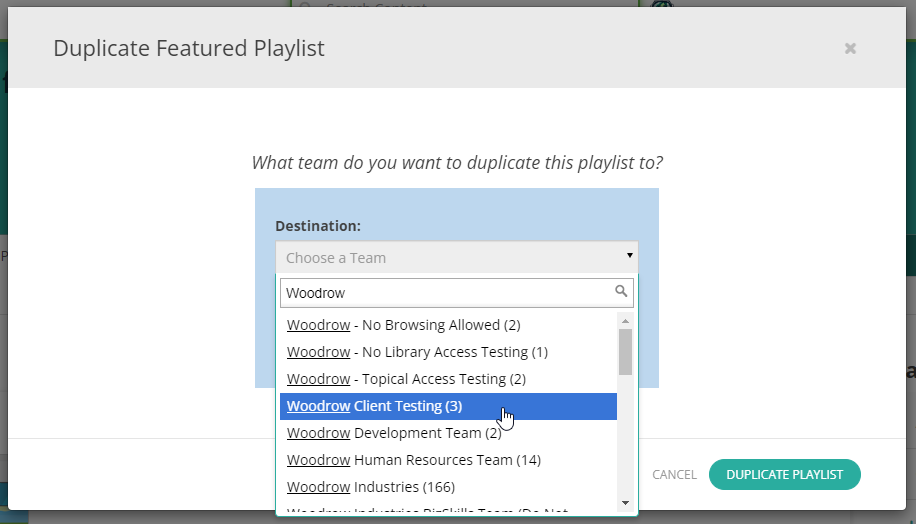 Copying a Featured Playlist – BizLibrary